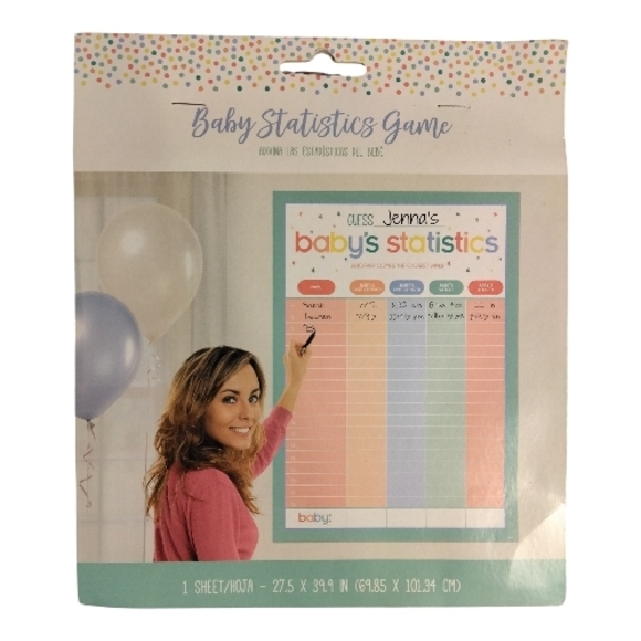 Party Supplies | Baby Shower Statistics Chart | Poshmark